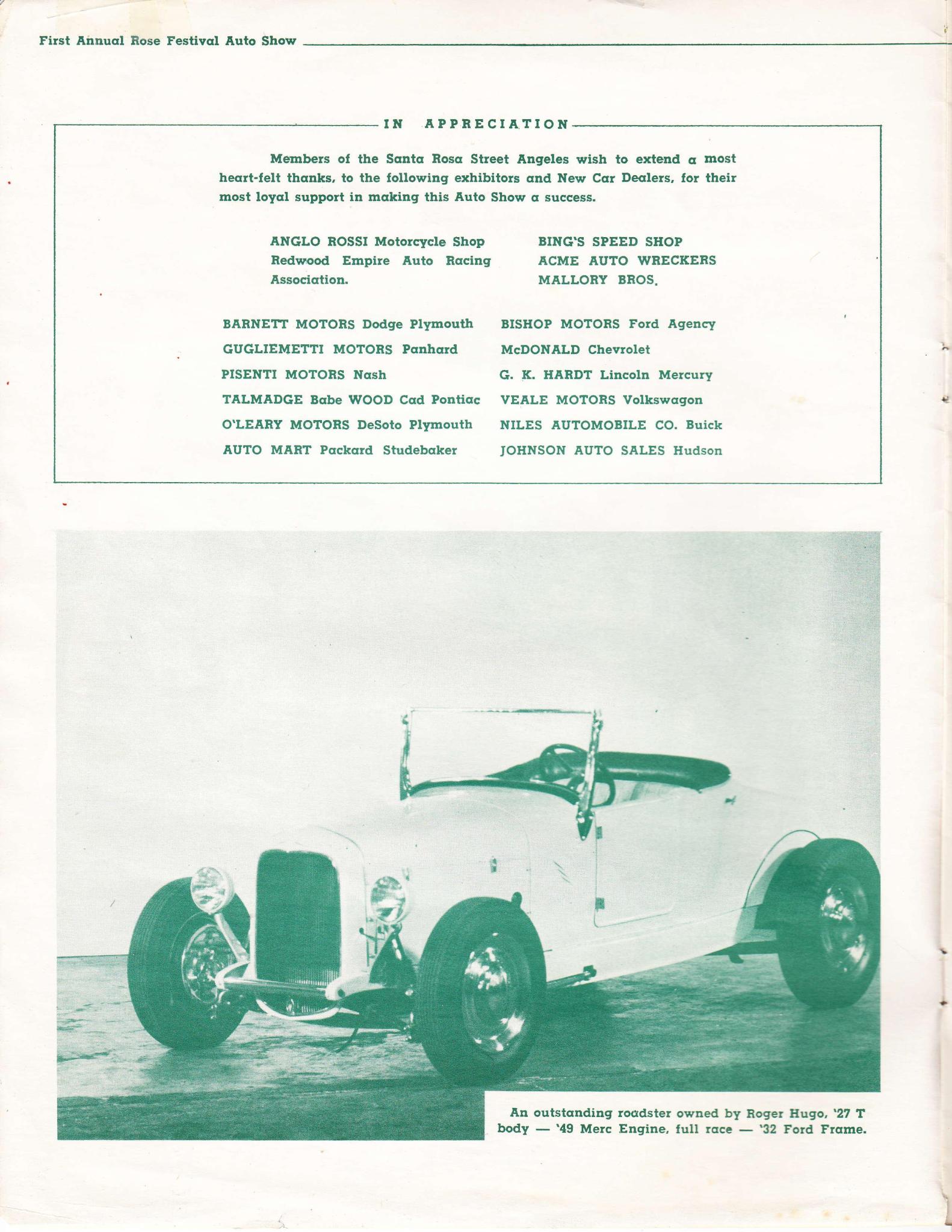 Santa Rosa Street Angels – Car Club